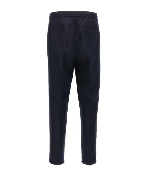 Brunello Cucinelli Pleated Drawstring Trousers - Blue