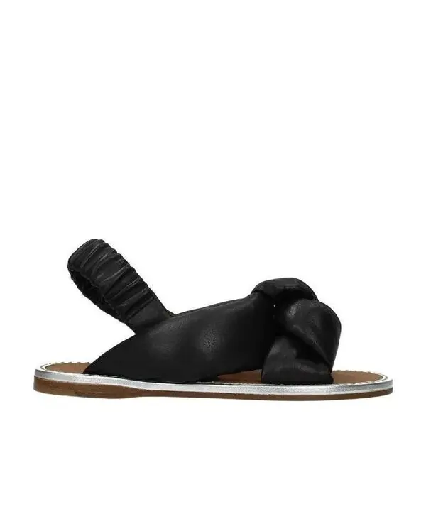 Miu Miu Logo Design Flat Sandals