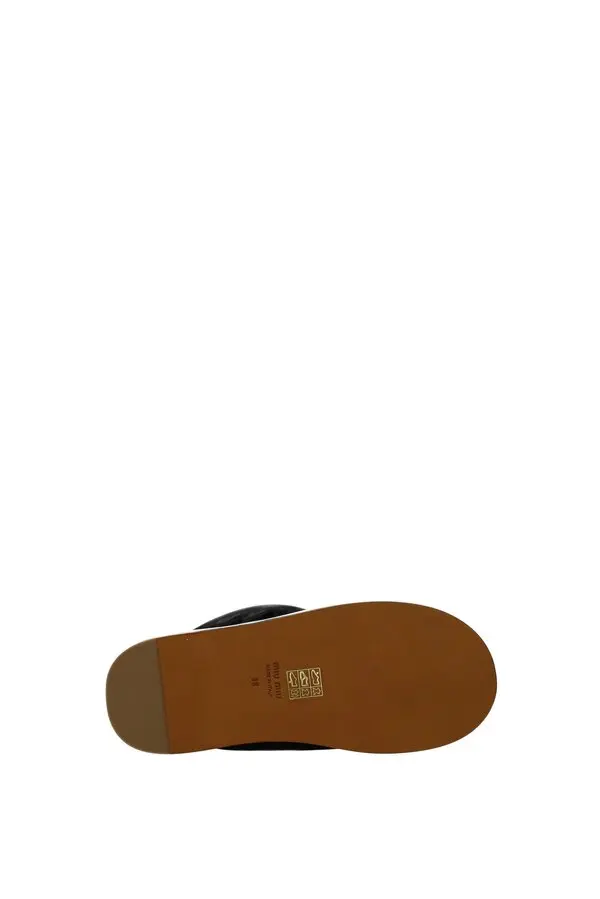 Miu Miu Logo Design Flat Sandals