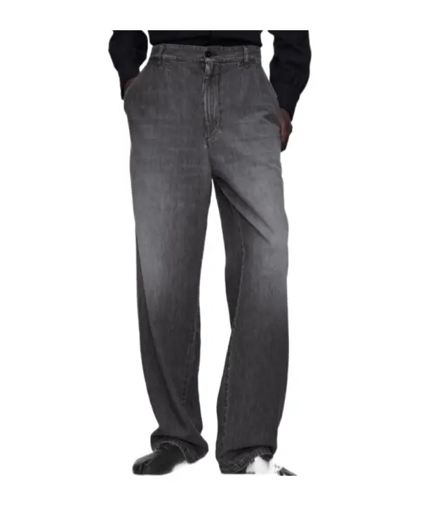 MAISON MARGIELA Washed Effect Wide-leg Jeans