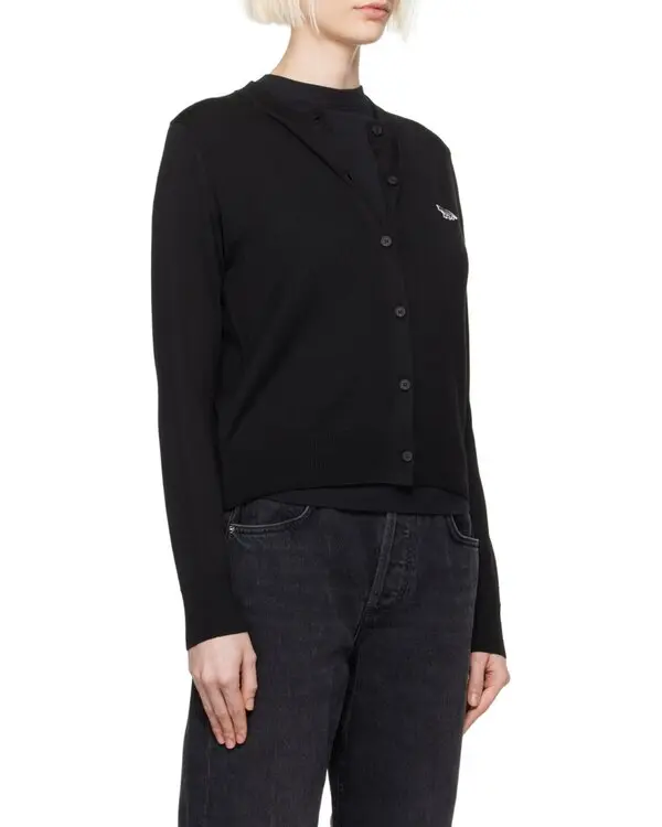 Maison Kitsuné Baby Fox Patch Knit Cardigan