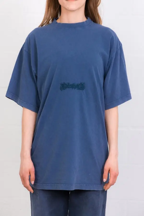 Balenciaga Logo Embroidered T-shirt