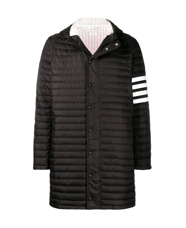 Thom Browne 4-bar Hooded Down Coat