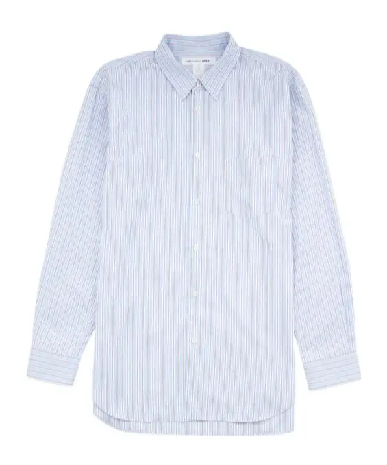 Comme Des Garçons Striped Shirt - Blue