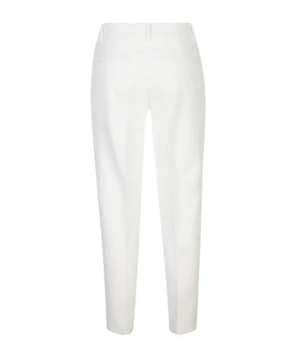 Peserico Slim Tailored Pants - White