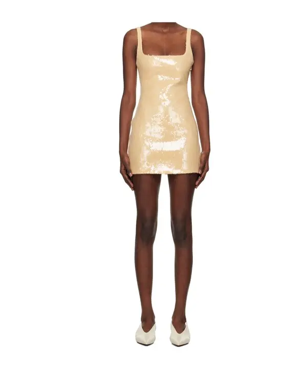 16Arlington Sequin Embellished Mini Dress - Nude