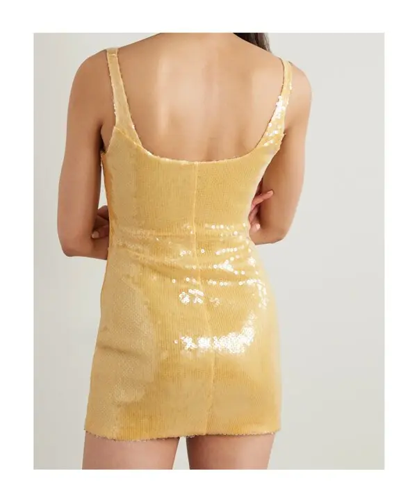 16Arlington Sequin Embellished Mini Dress - Nude