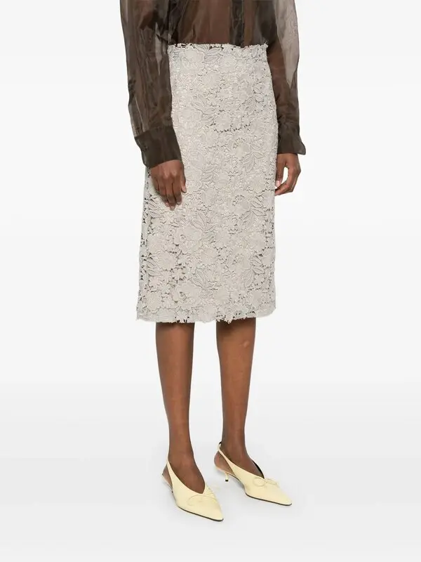 P.a.r.o.s.h Guipure Lace Skirt