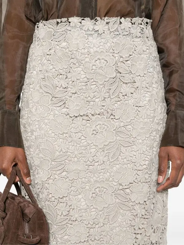 P.a.r.o.s.h Guipure Lace Skirt