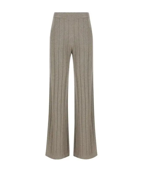 Loro Piana Rib Knitted Wide-leg Casual Pants