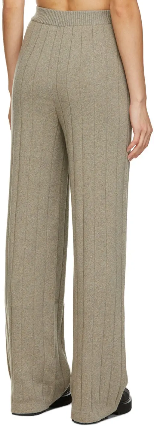 Loro Piana Rib Knitted Wide-leg Casual Pants