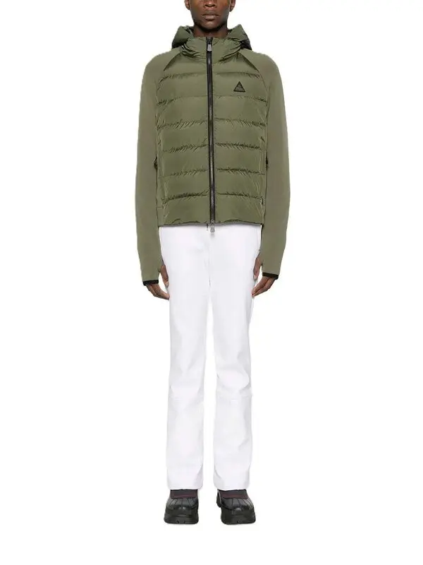 Moncler Polartec Zip Down Jacket With Hood