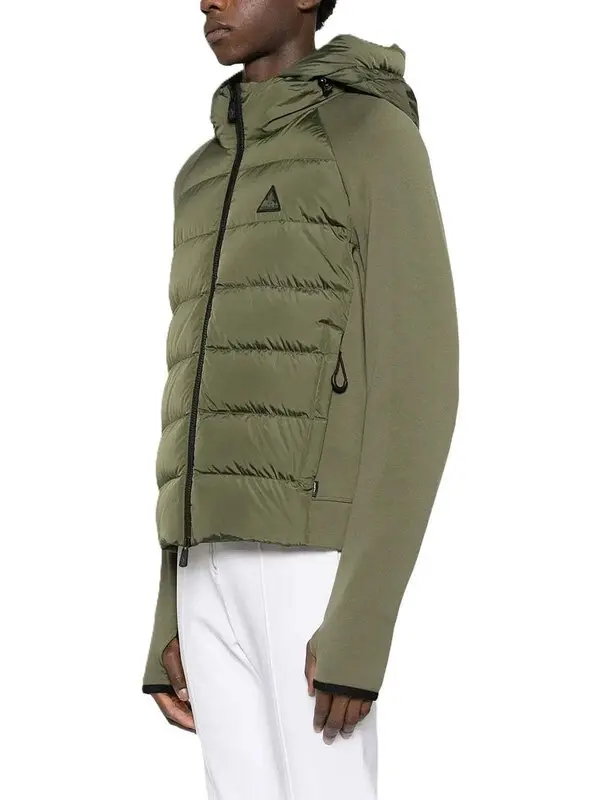 Moncler Polartec Zip Down Jacket With Hood