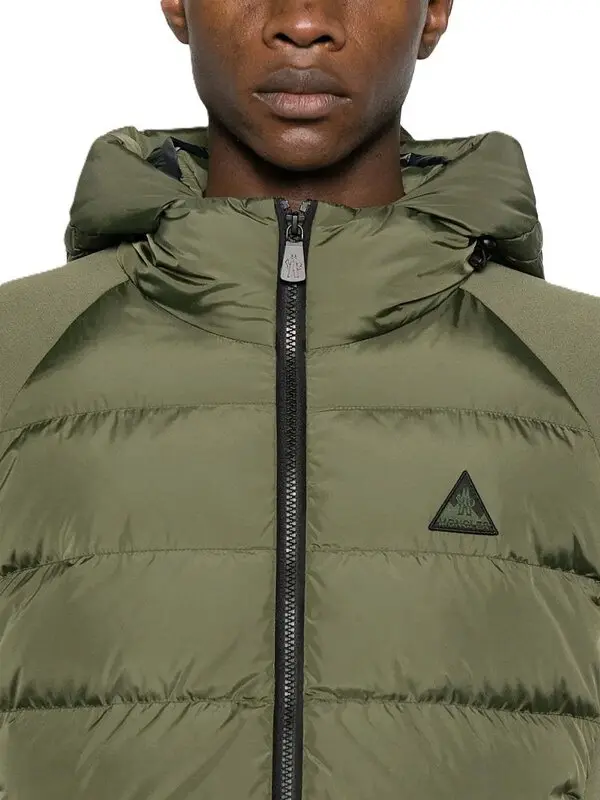 Moncler Polartec Zip Down Jacket With Hood