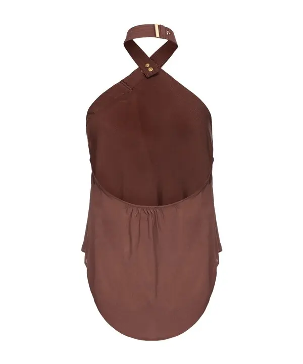 Pinko Tantalo Halterneck Open-back Top