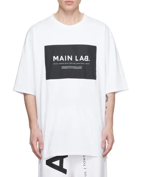 Balmain Logo Detailed Crewneck T-shirt