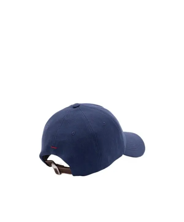 Brunello Cucinelli Embroidered Logo Baseball Cap - Blue