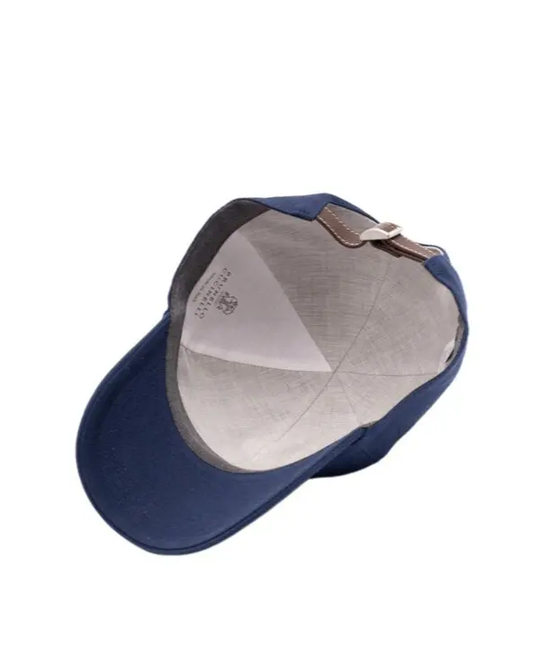 Brunello Cucinelli Embroidered Logo Baseball Cap - Blue