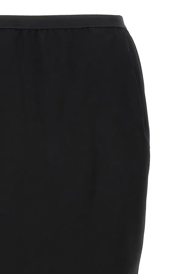 Rick Owens Back Slit Long Skirt