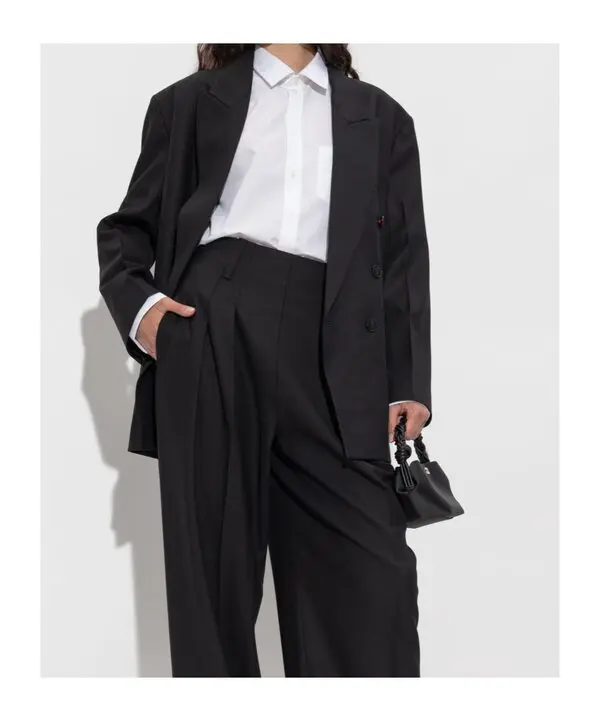 Victoria Beckham Long Sleeve Button-up Shirt With Pocket