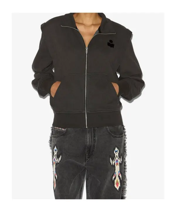Isabel Marant Étoile Zip-up Sweatshirt - Black