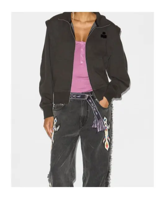 Isabel Marant Étoile Zip-up Sweatshirt - Black