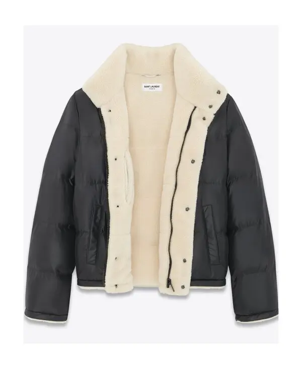 Saint Laurent Embroidered Puffer Jacket