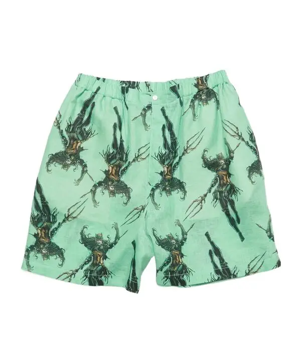 Acne Studios Graphic Print Elasticated Waistband Shorts