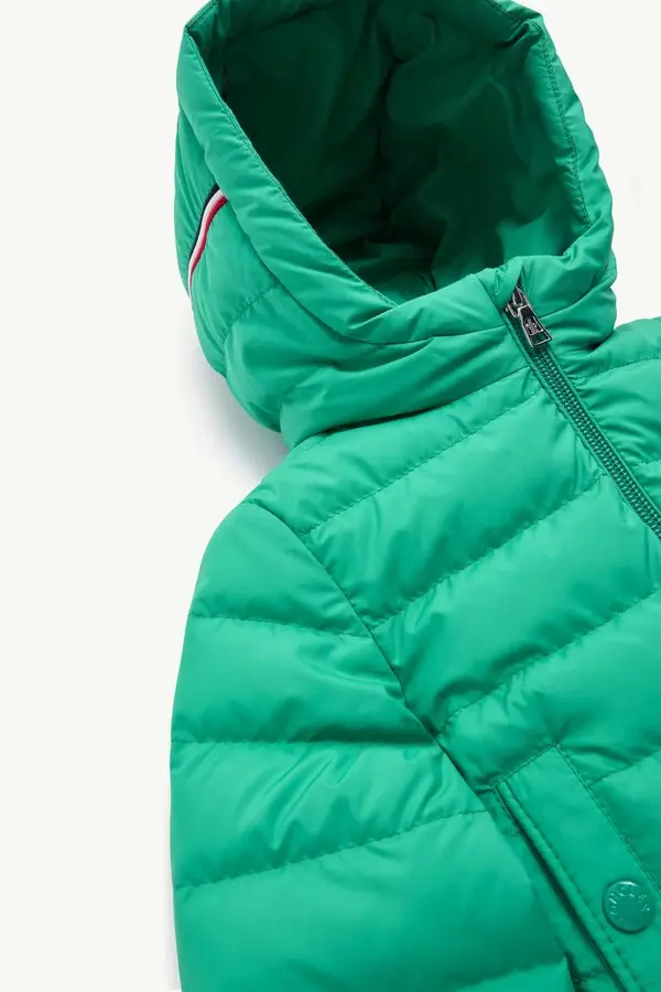 Moncler Zip-up Hooded Puffer Jacket - Bright Green