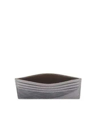 Fendi Diagonal Ff Printed Card Holder - Grey