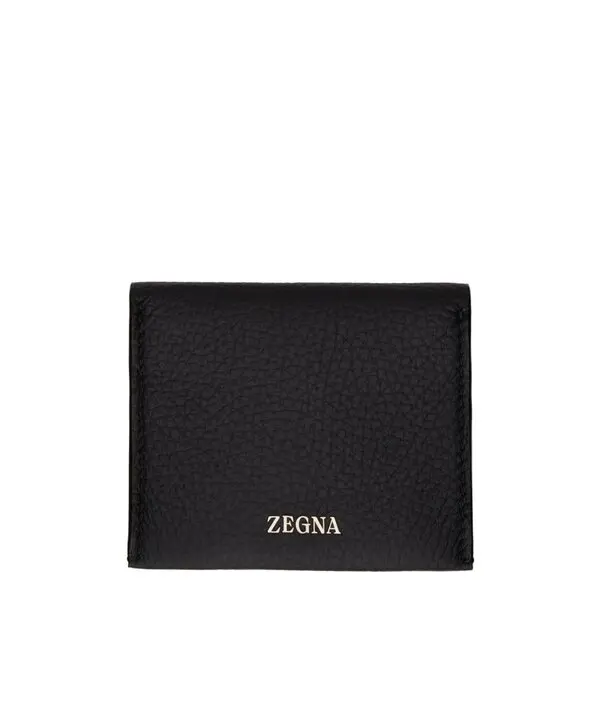 Zegna Leather Cardholder - Black