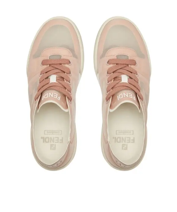 Fendi Match Low-top Sneakers - Nude