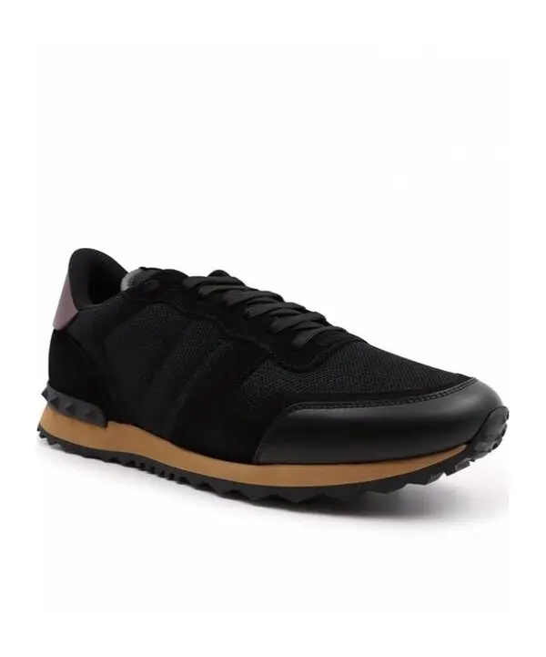 Valentino Garavani Rockrunner Low-top Sneakers - Black