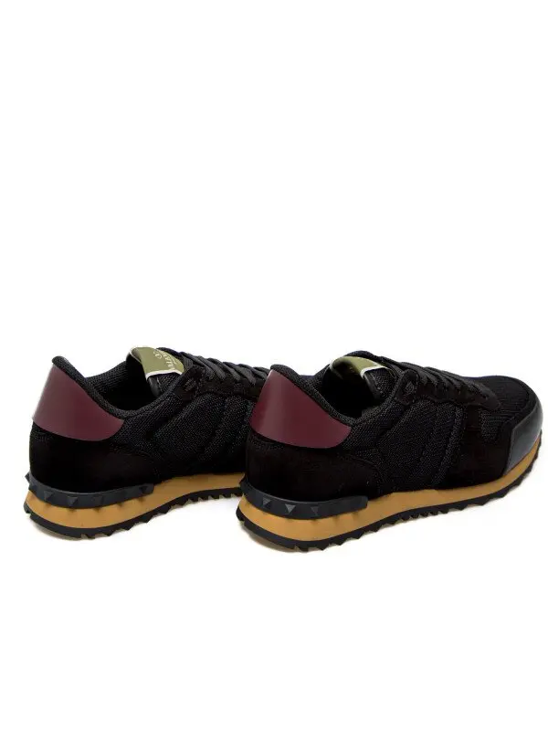 Valentino Garavani Rockrunner Low-top Sneakers - Black