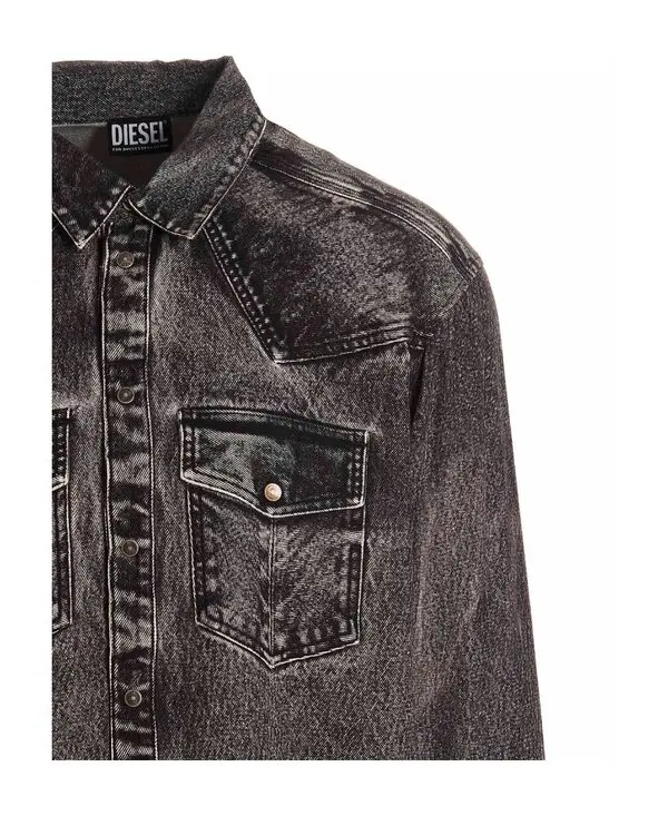 DIESEL® Buttoned Long-sleeved Shirt