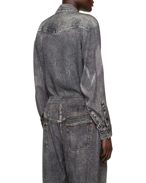 DIESEL® Buttoned Long-sleeved Shirt