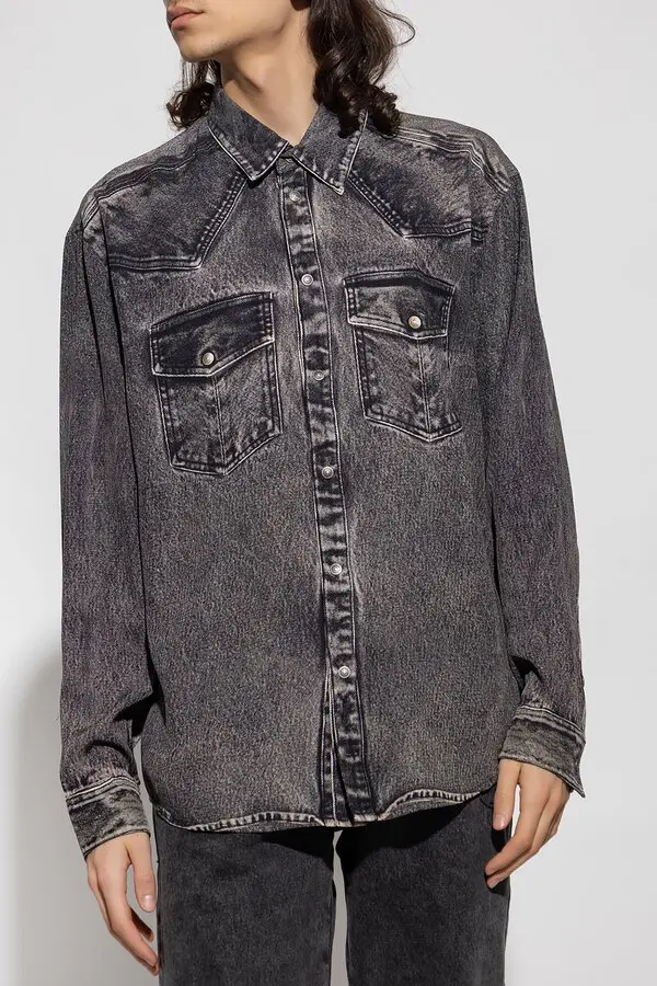 DIESEL® Buttoned Long-sleeved Shirt
