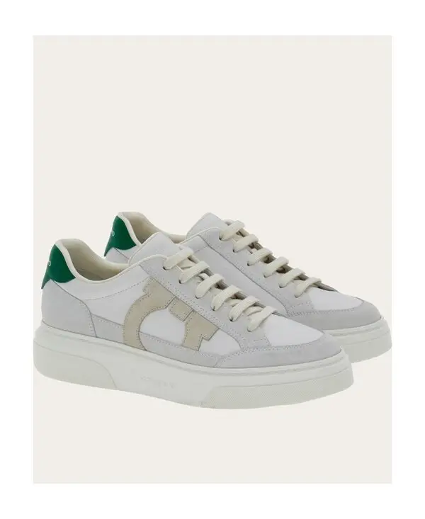FERRAGAMO Gancini Lace-up Sneakers