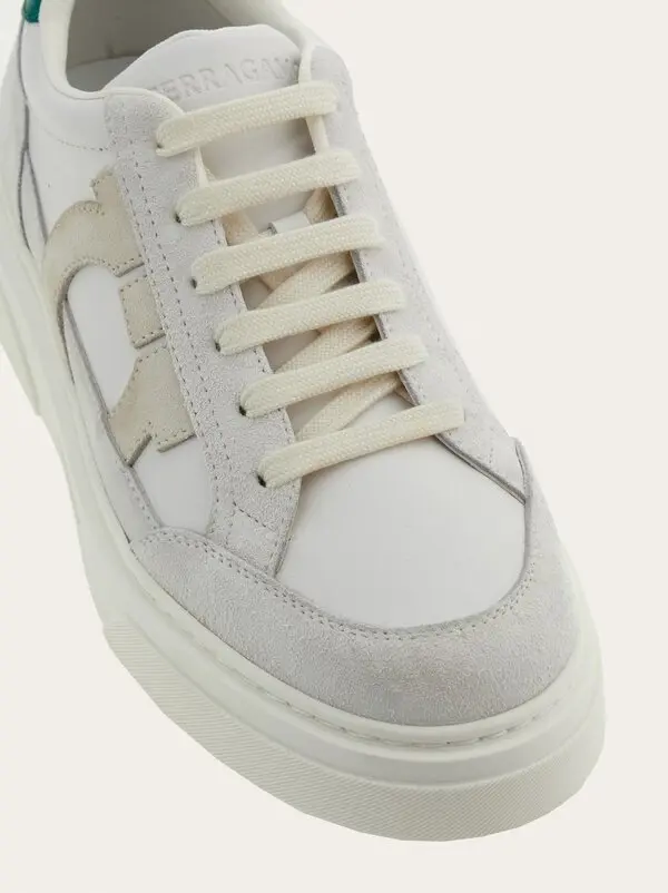 FERRAGAMO Gancini Lace-up Sneakers