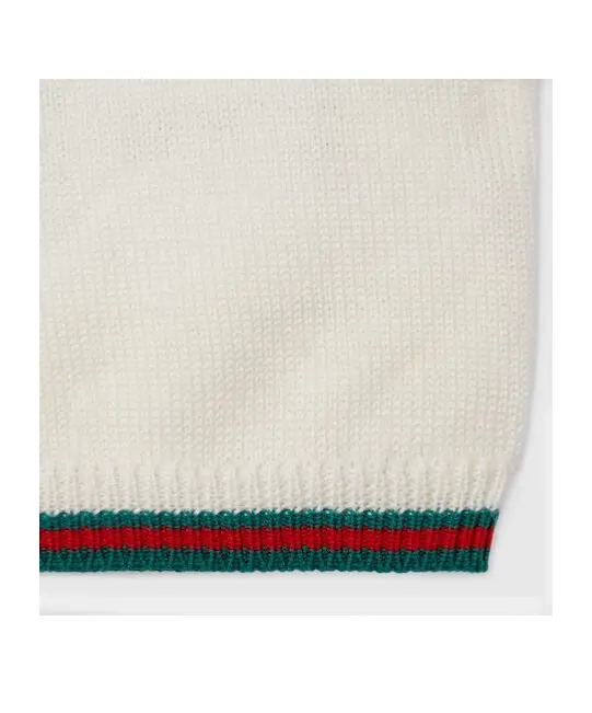 Gucci Baby Wool Sweater With Web Trim