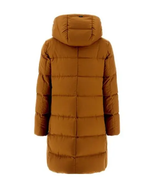 Herno Quilted Zipped Hooded Jacket - Brown