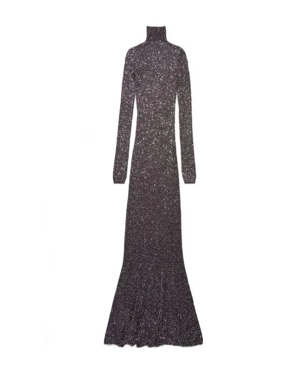 Balenciaga Sequin Embellished Maxi Dress