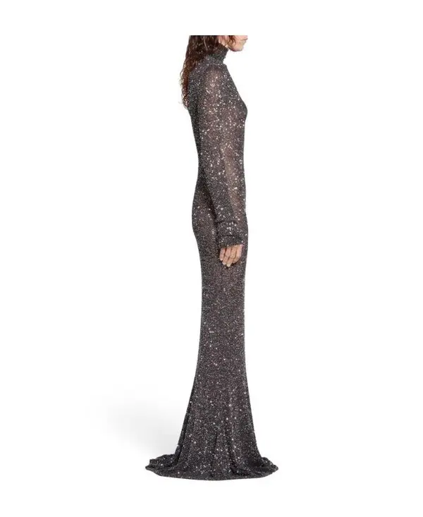 Balenciaga Sequin Embellished Maxi Dress
