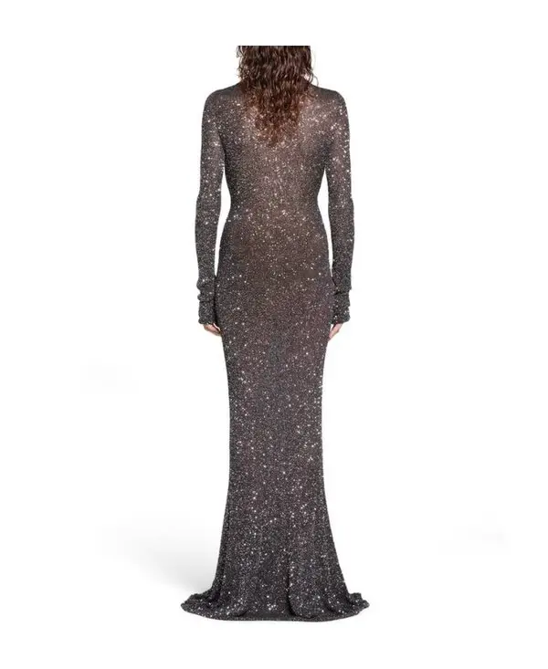 Balenciaga Sequin Embellished Maxi Dress