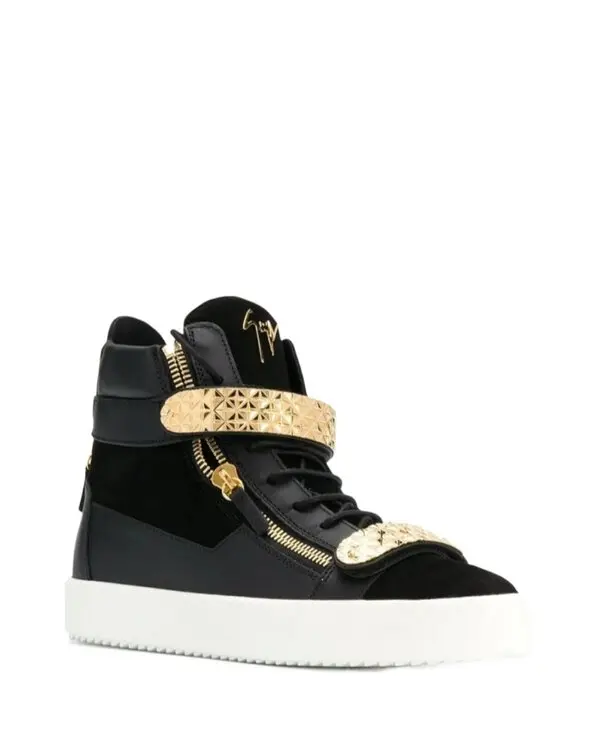 GIUSEPPE ZANOTTI High-top Sneakers With Embellished Detailing