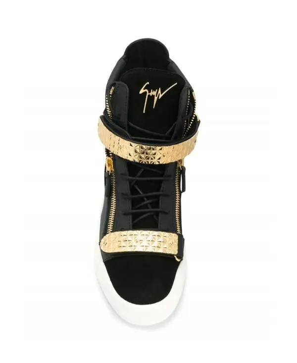 GIUSEPPE ZANOTTI High-top Sneakers With Embellished Detailing