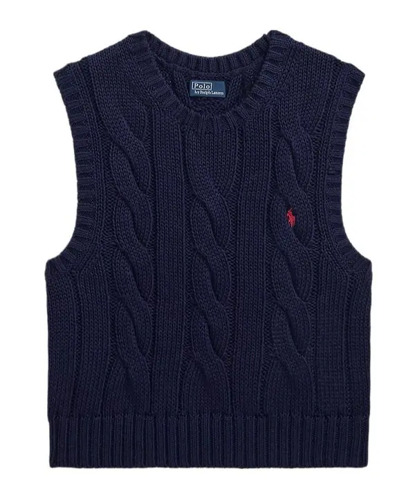 Polo Ralph Lauren Cable-knit Cropped Vest