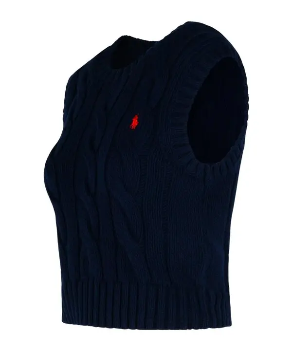 Polo Ralph Lauren Cable-knit Cropped Vest