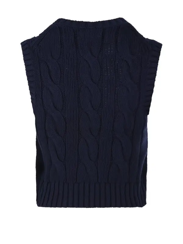 Polo Ralph Lauren Cable-knit Cropped Vest