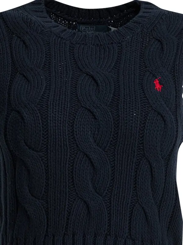 Polo Ralph Lauren Cable-knit Cropped Vest